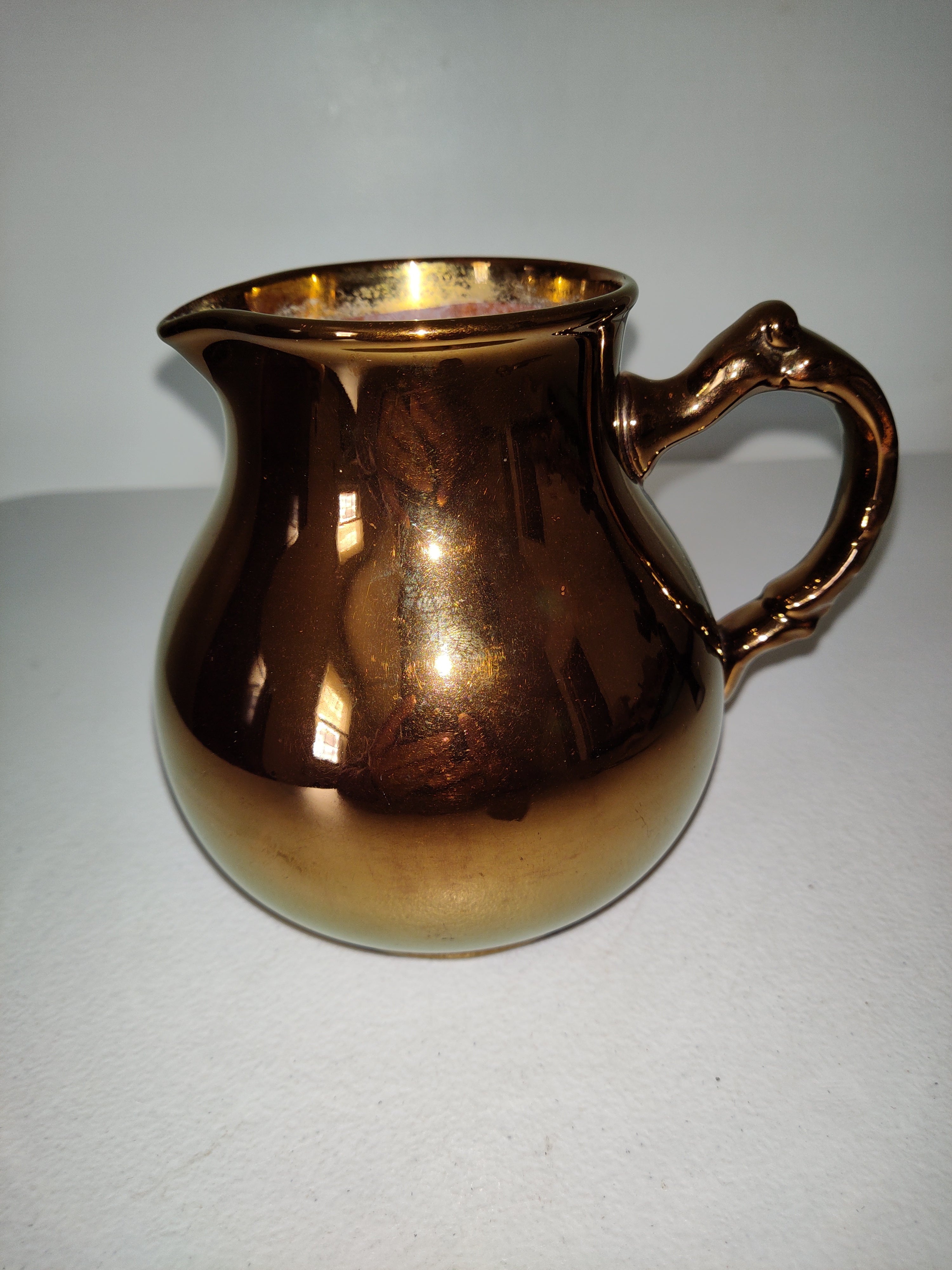 Vintage Gibson Burslem Copper Luster Ceramic Pitcher – Michelle's Attic ...